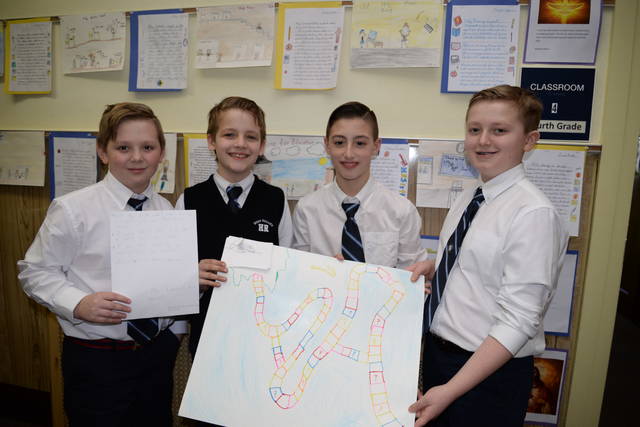 Students at Holy Rosary School in Duryea create board games | The ...